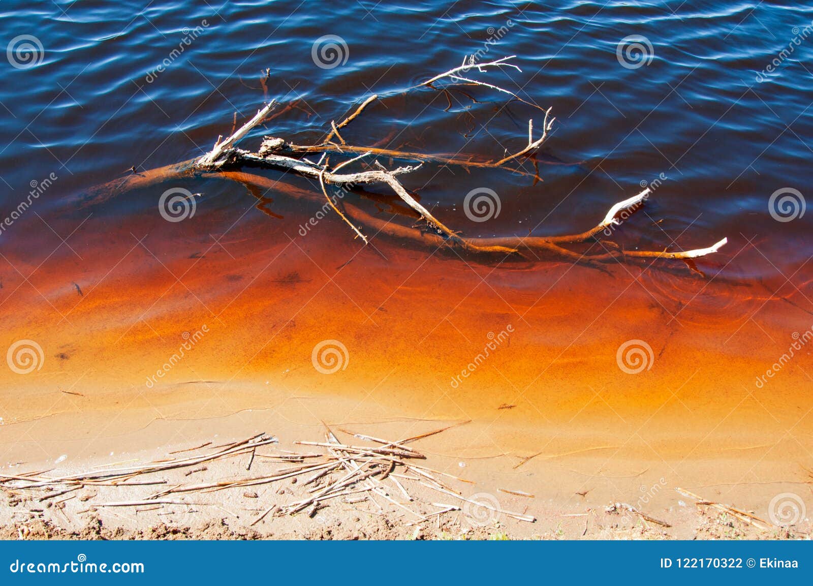 Red lake stock photo. Image of detail, landscape, pink - 122170322