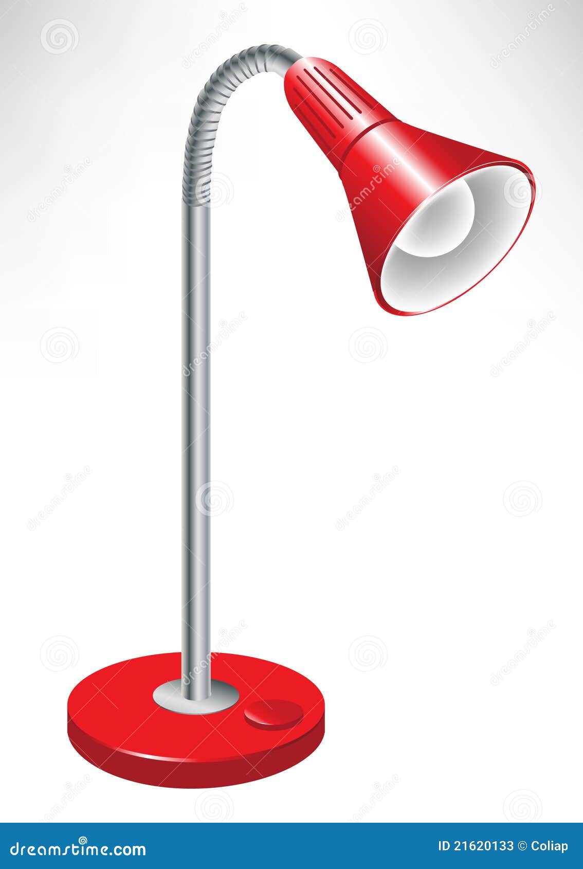Red lamp stock vector. Illustration of design, furniture - 21620133