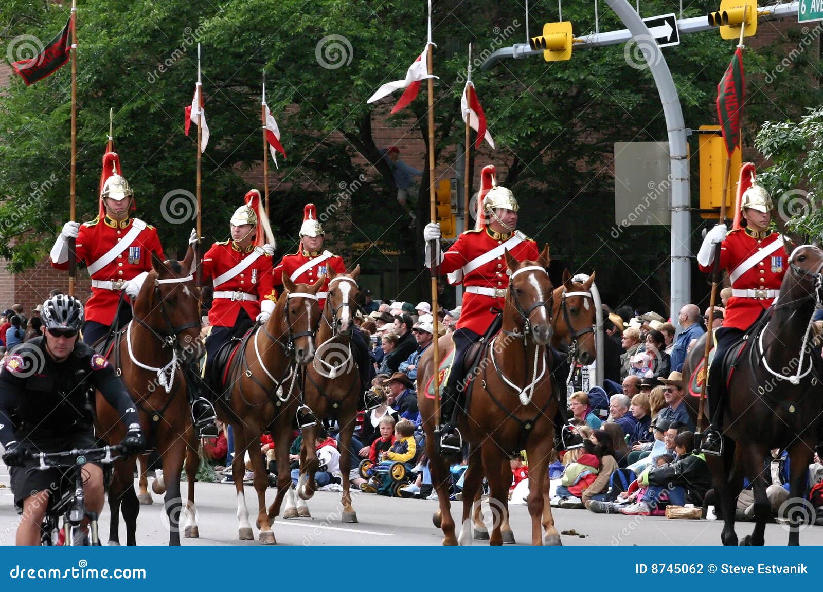 Red Lancers Riding in Parade Editorial Photography - Image of alberta ...