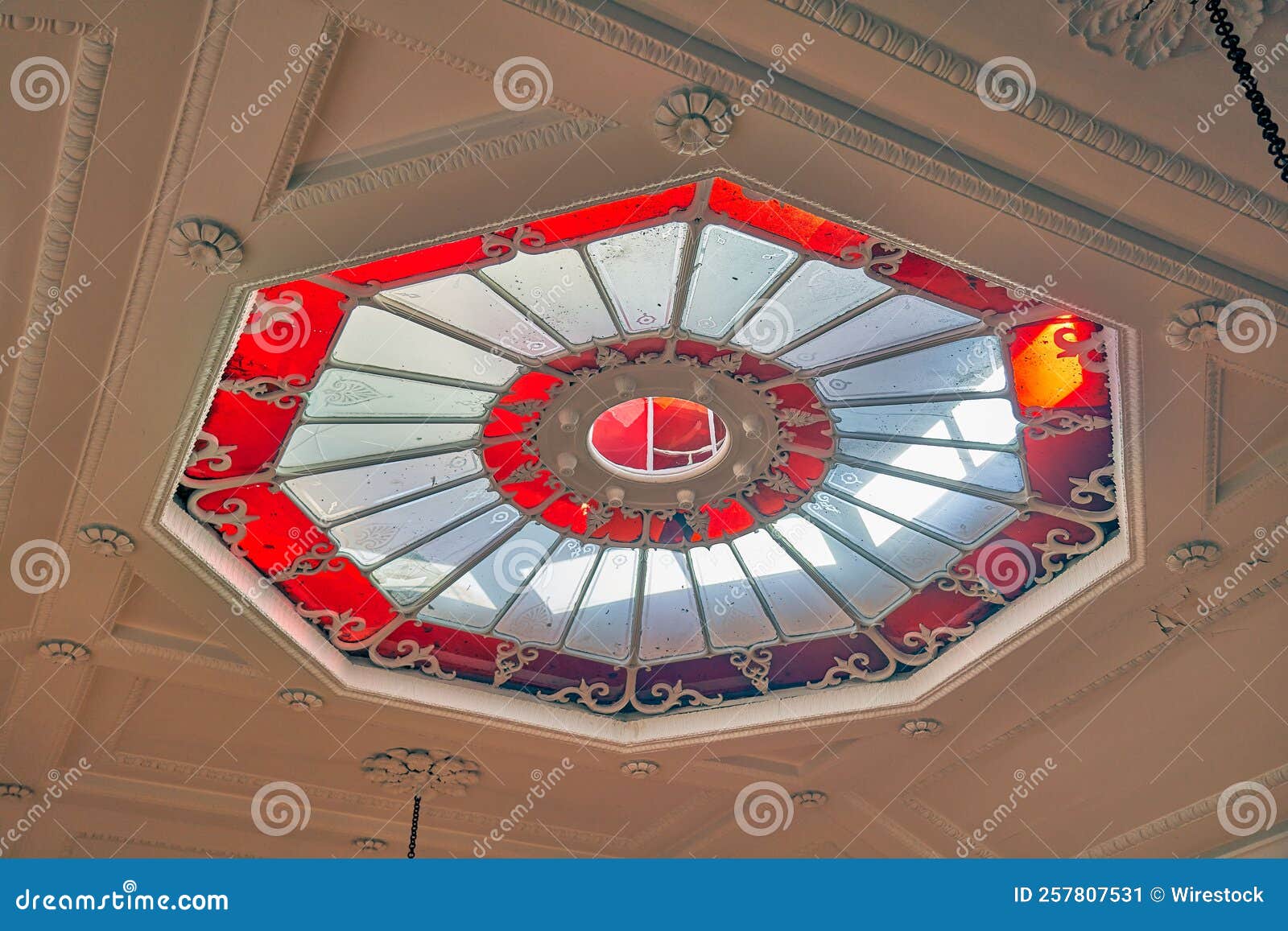Red Lantern in the Ceiling of Montefiore Synagogue in Ramsgate ...