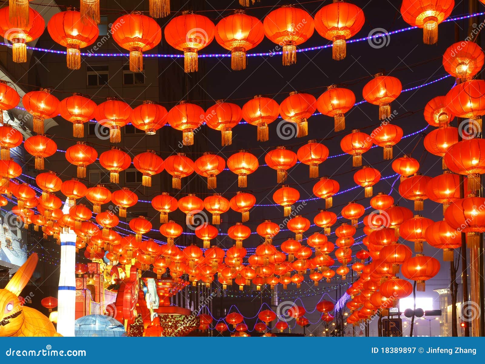 Red lanterns stock image. Image of decorative, festive - 18389897