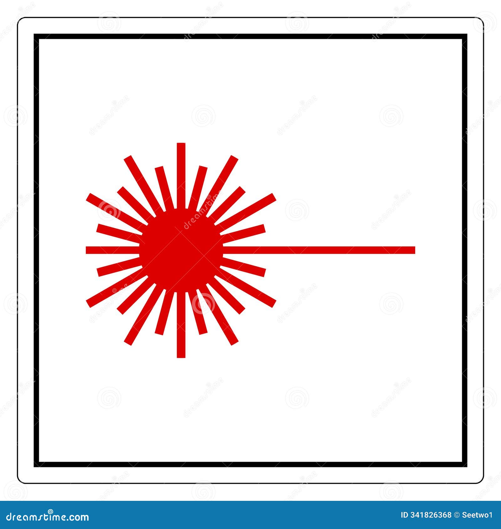 Red Laser Beam on White Background Stock Vector - Illustration of ...