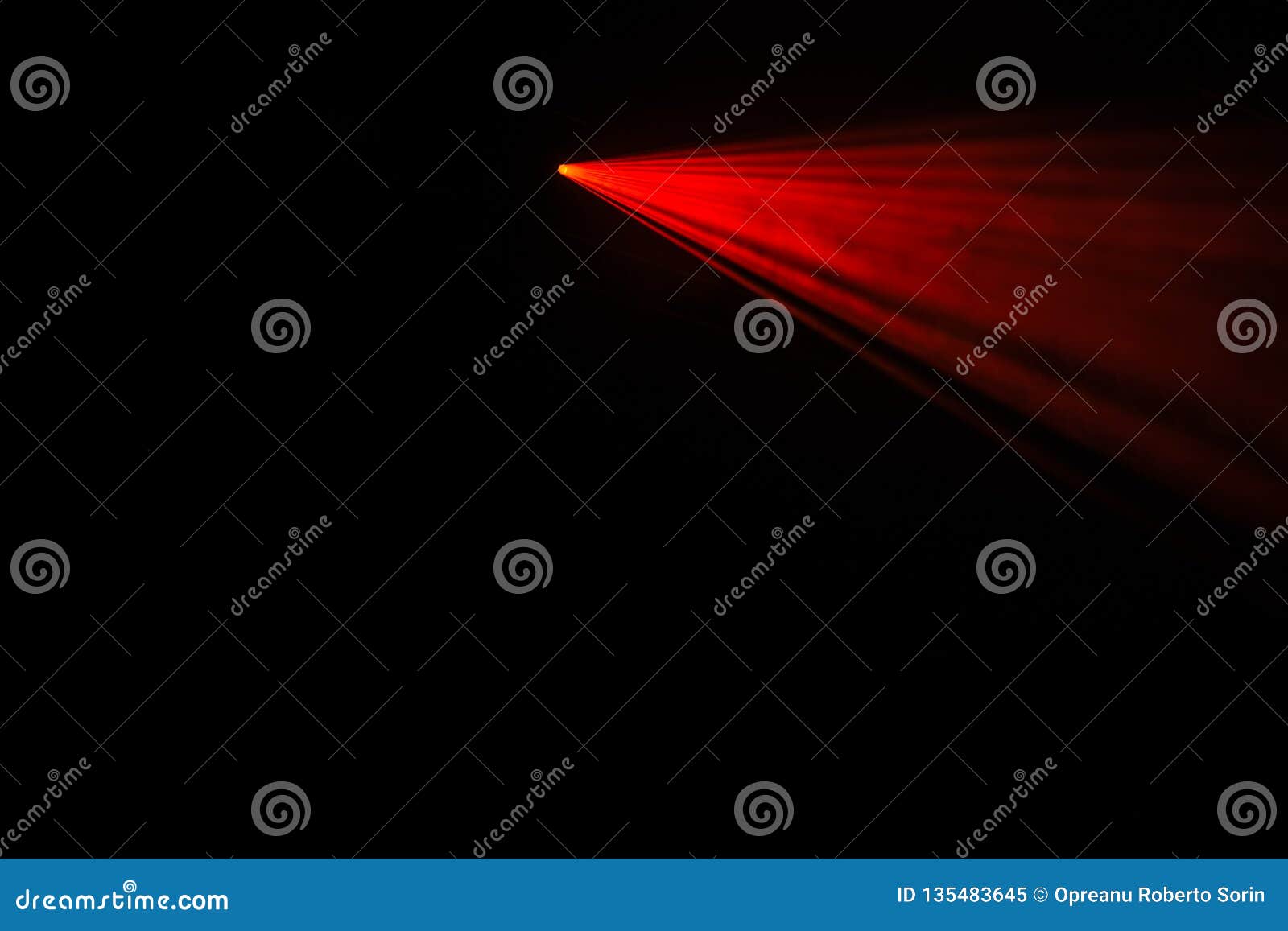 Red Laser Beams in the Dark Stock Image - Image of beams, dreamy: 135483645