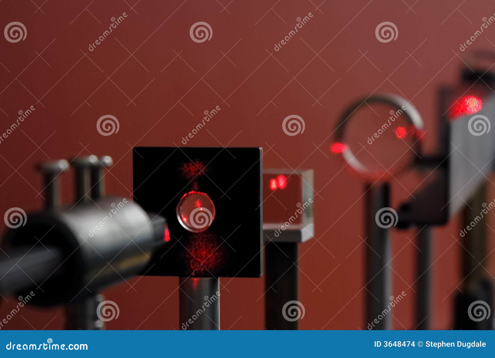 Red laser in laboratory stock photo. Image of laboratory - 3648474