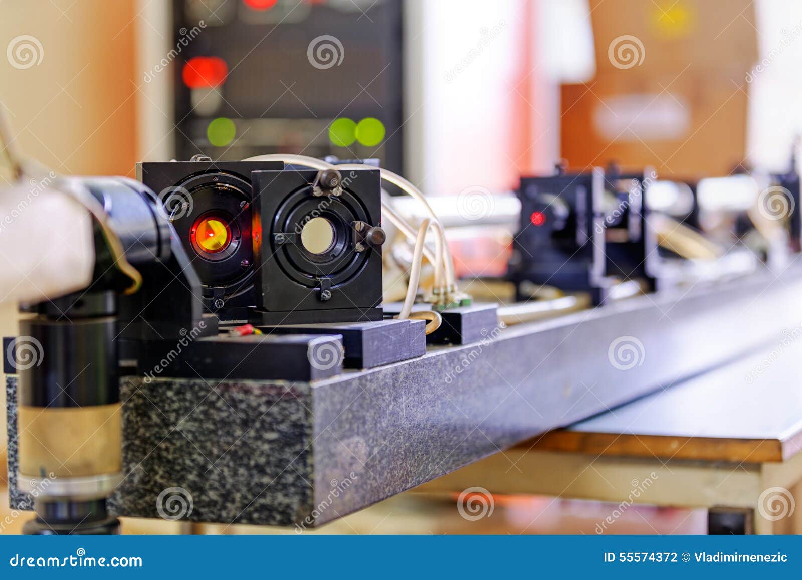 Red Laser In Laboratory Stock Photography | CartoonDealer.com #55574372