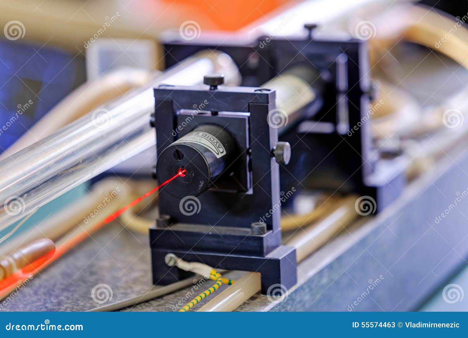 Red Laser In Laboratory Royalty-Free Stock Photography | CartoonDealer ...