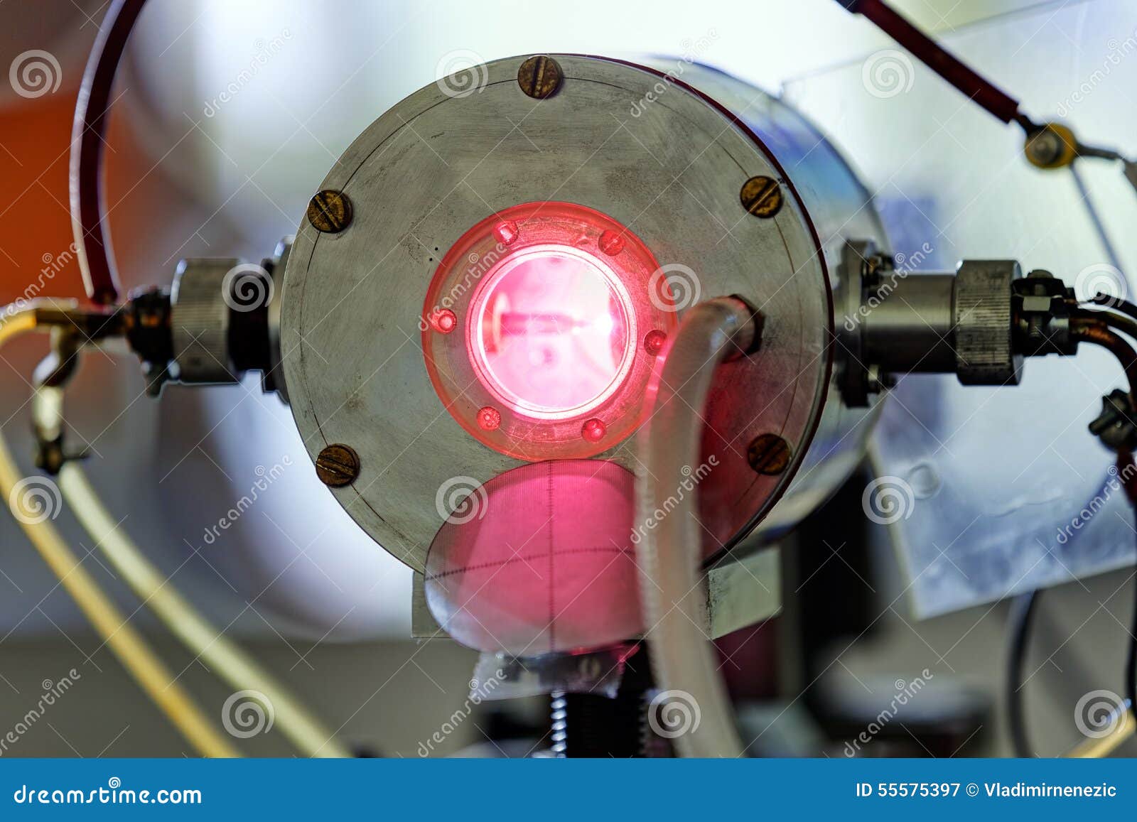 Red laser in laboratory stock image. Image of field, equipment - 55575397