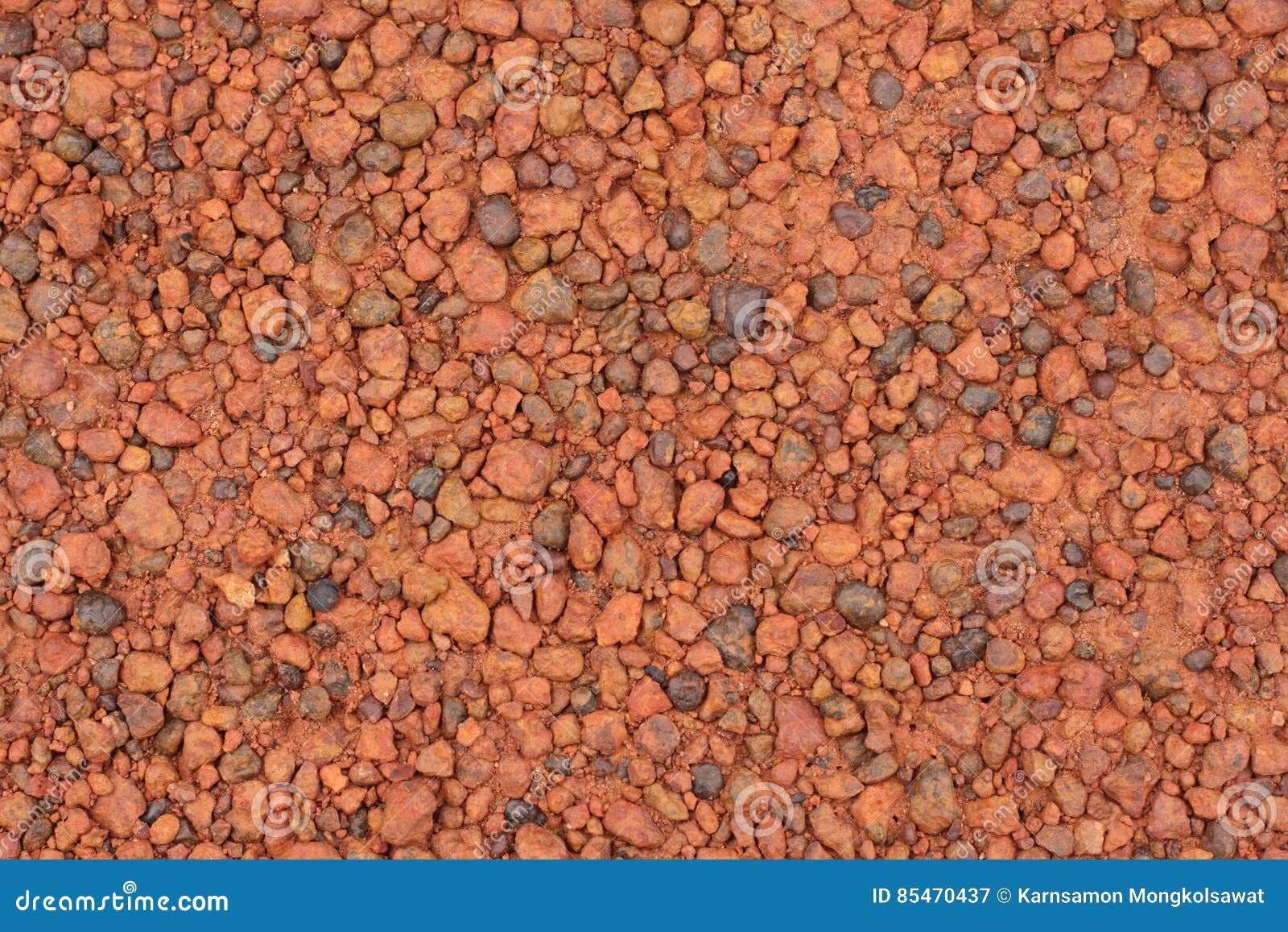 Red Laterite Gravel Texture for Background Stock Image - Image of ...