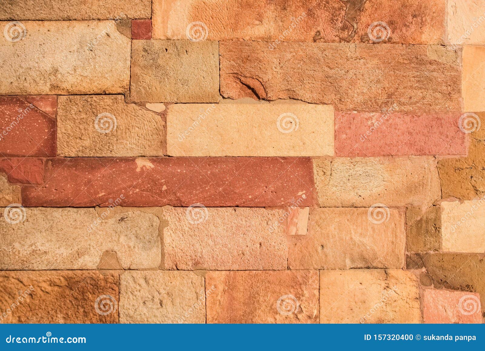 Red Laterite Stone Wall Texture Background. Stock Photo - Image of ...