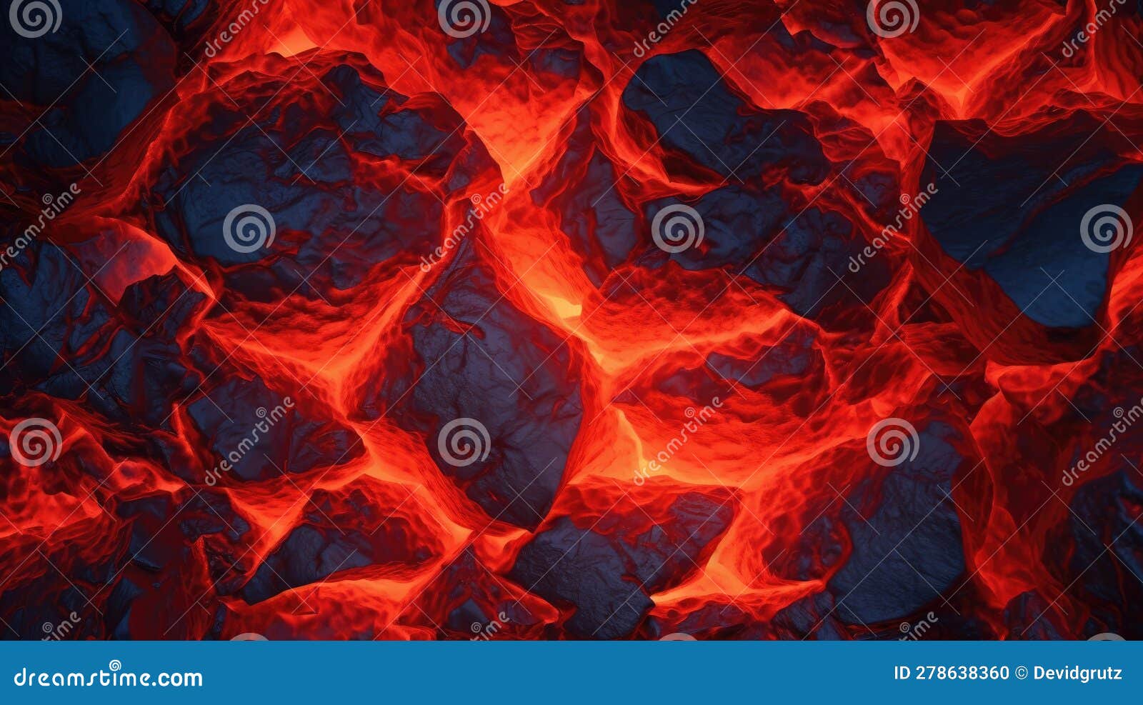Red Lava Texture Background. Generative AI Stock Photo - Image of black ...