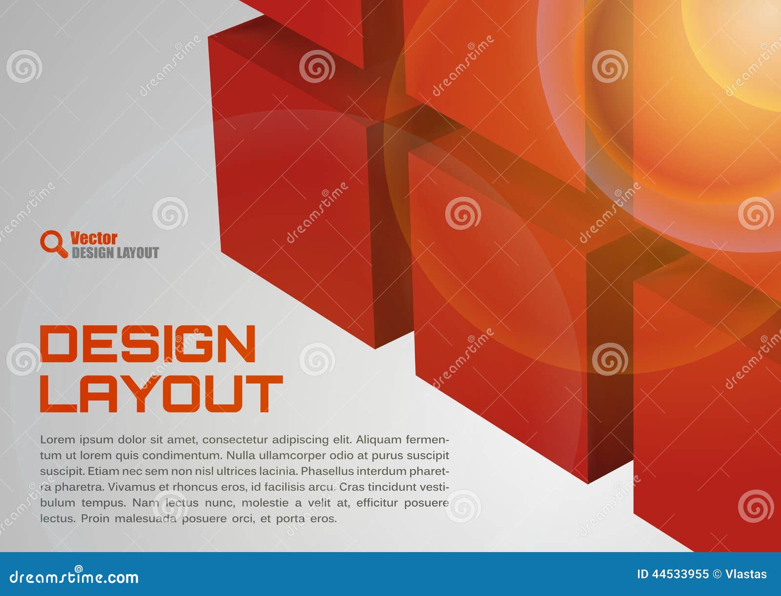 Red Layout stock vector. Illustration of squares, geometric - 44533955