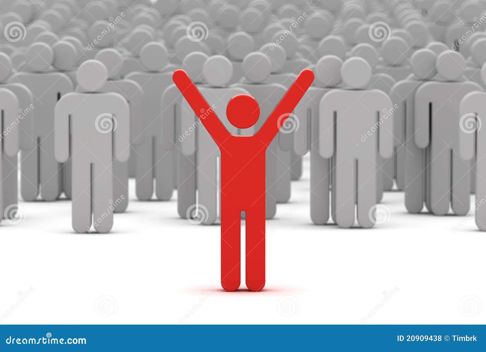 Red leader stock illustration. Illustration of individuality - 20909438