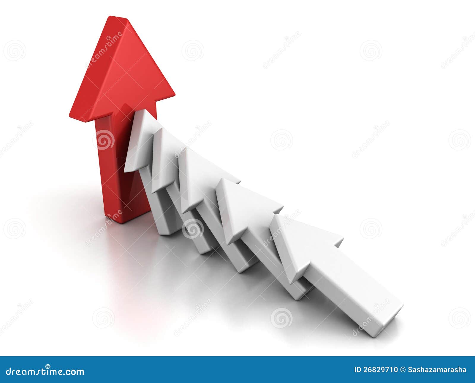 Red Leader Arrow of White Business Concept Team Stock Illustration ... Red Leader Arrow of White Business Concept Team Stock Illustration ...