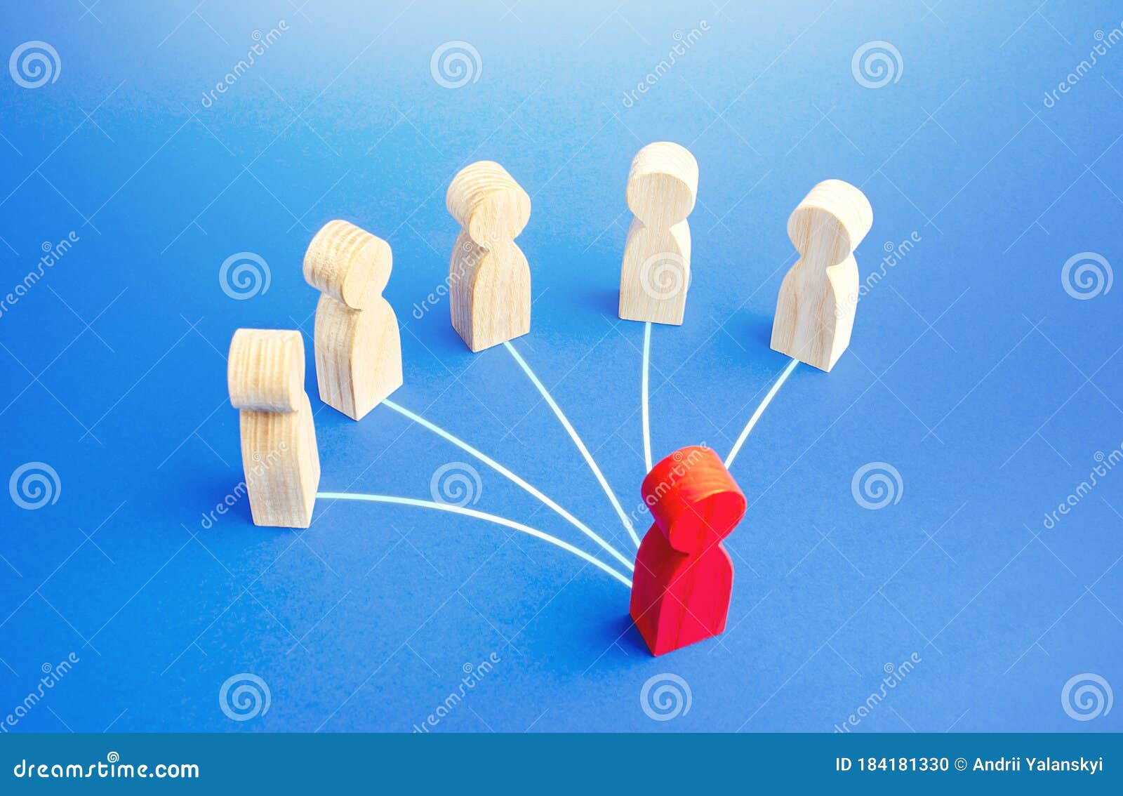 The Red Leader is Associated with the Team. Teamwork, Give Commands and ...