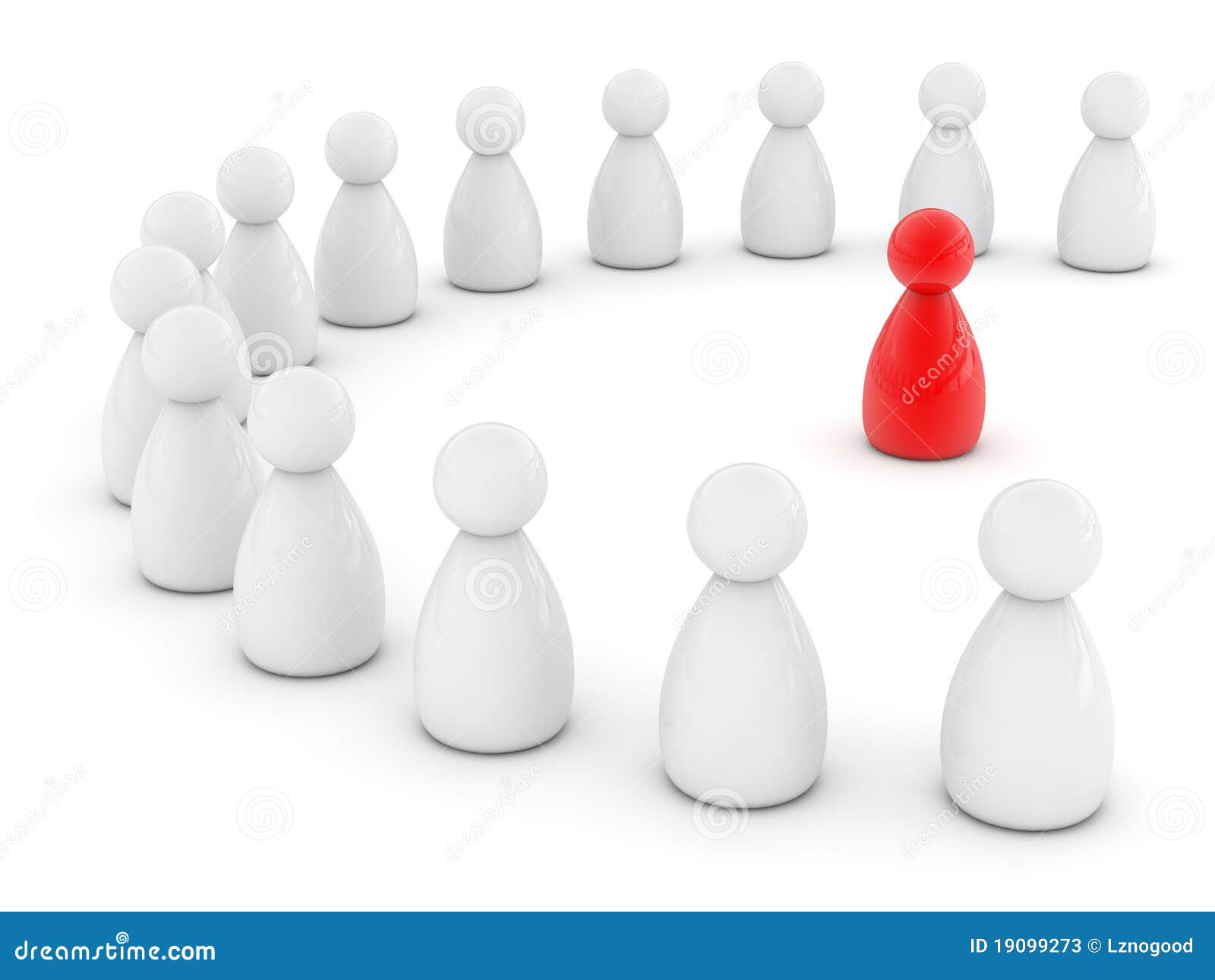 Red leader figure stock illustration. Illustration of people - 19099273