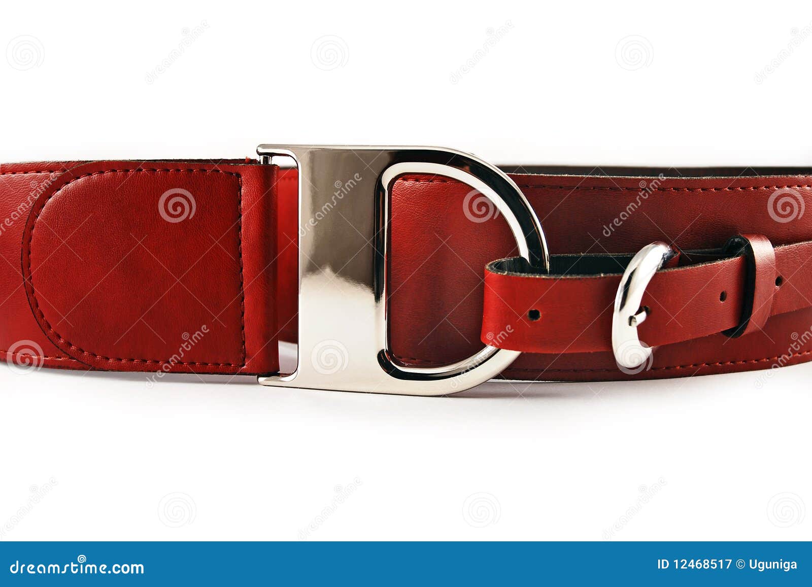 Red leather belt stock image. Image of dolce, goal, accessory - 12468517