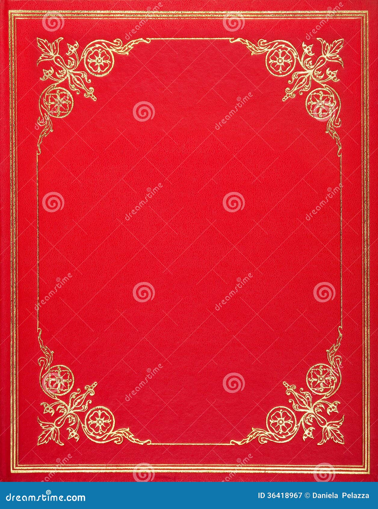 Red leather cover stock image. Image of reading, golden - 36418967