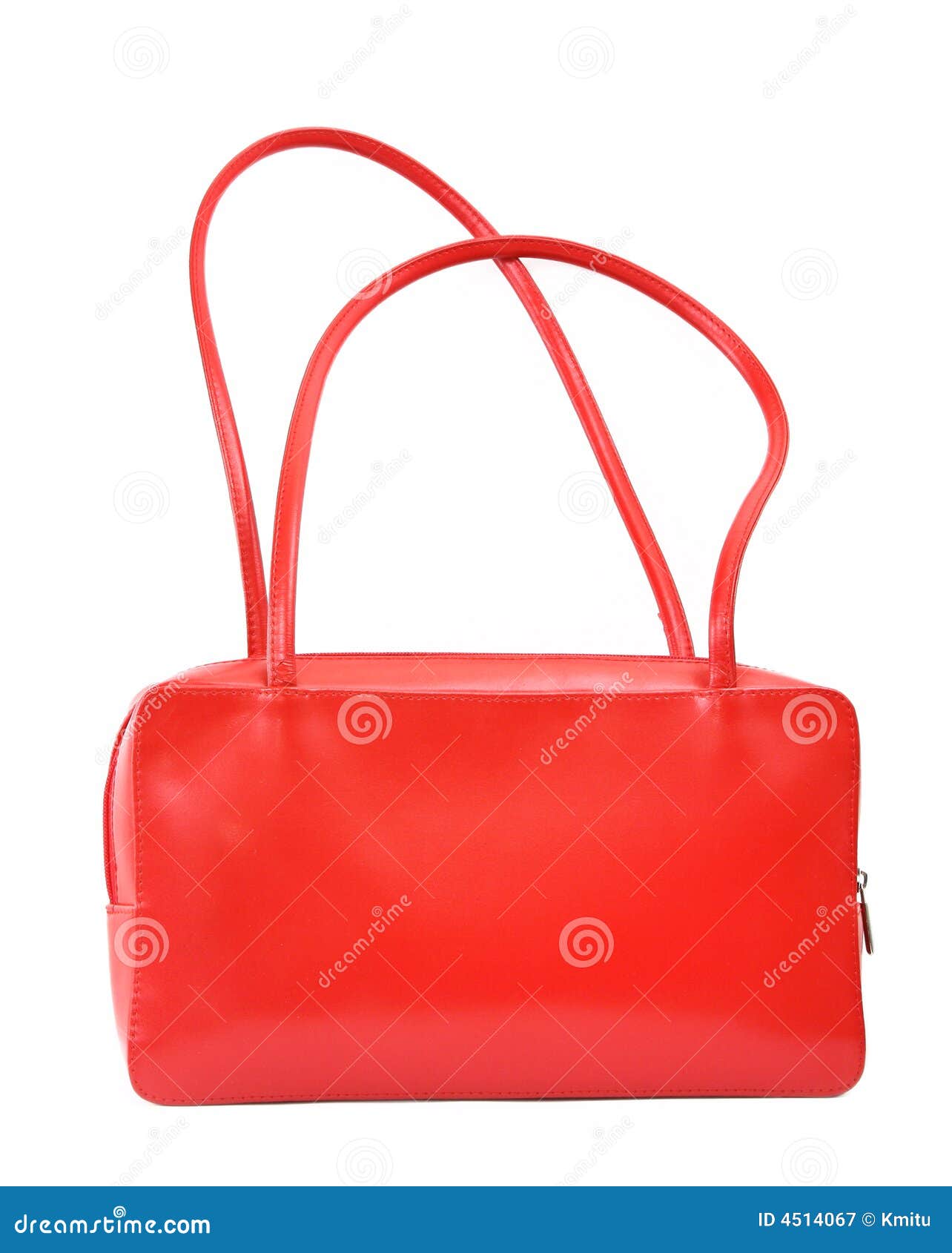 Red Leather Handbag stock image. Image of handbag, leather - 4514067
