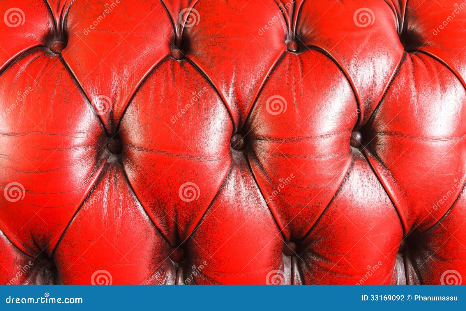 Red leather sofa stock photo. Image of decor, closeup - 33169092