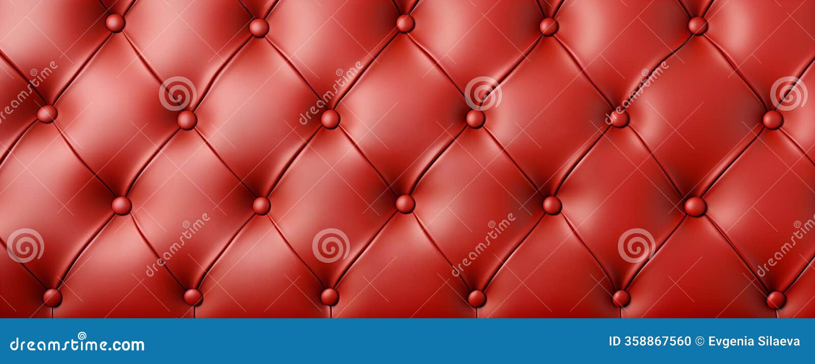 Red Leather Upholstered Pattern With Button Tufting Design Stock Photo ...