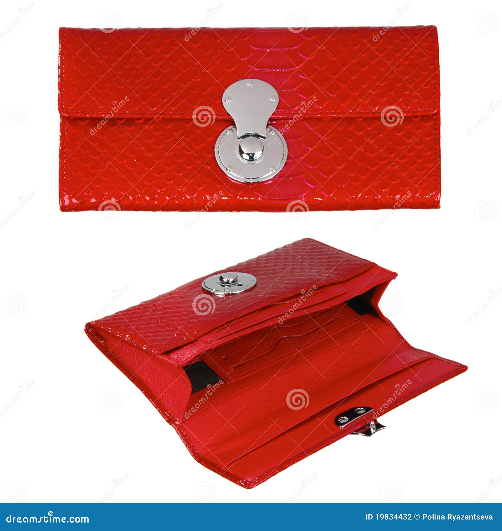 Red leather wallet stock photo. Image of money, business - 19834432
