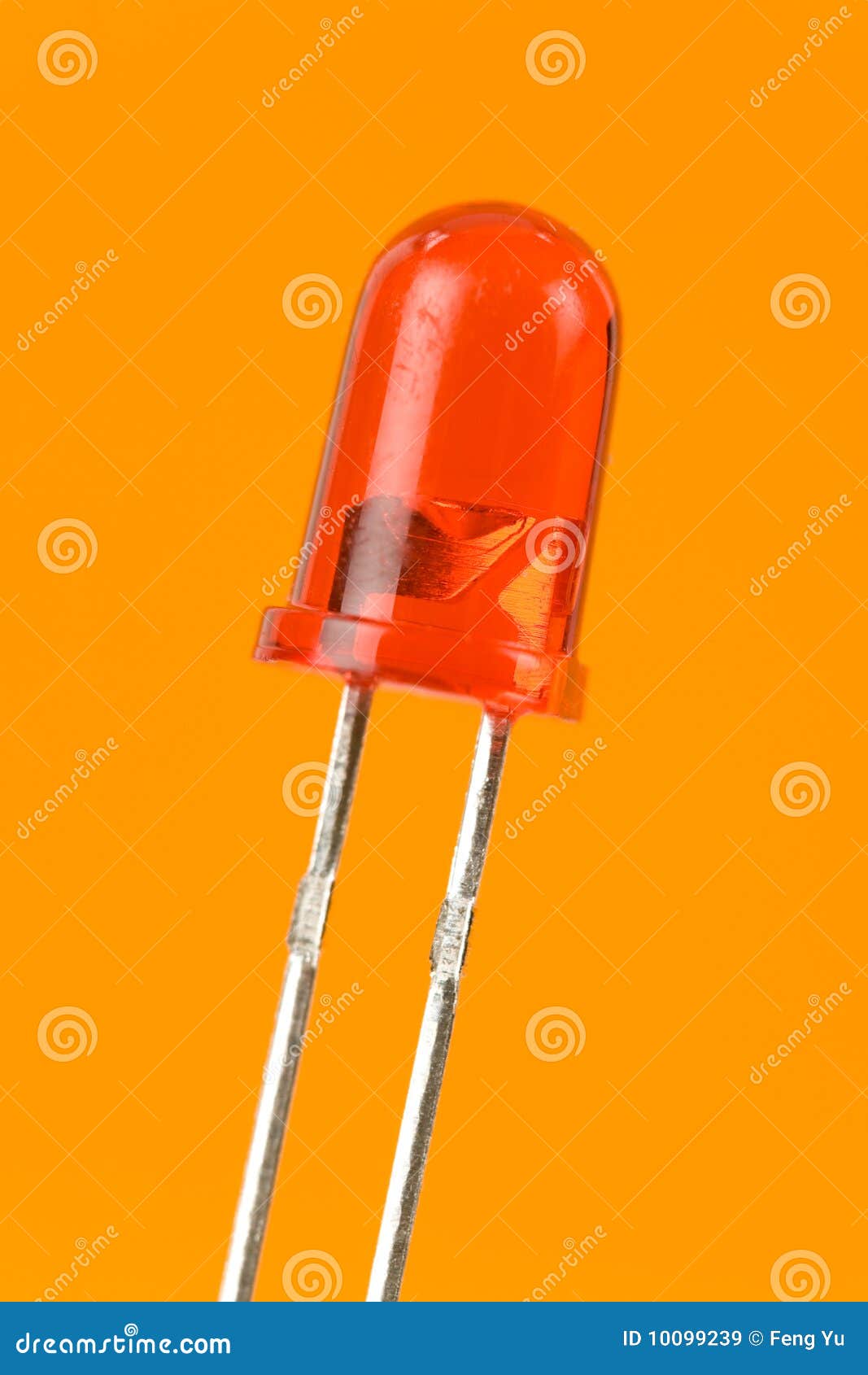 Red LED stock image. Image of electronics, emitting, component - 10099239