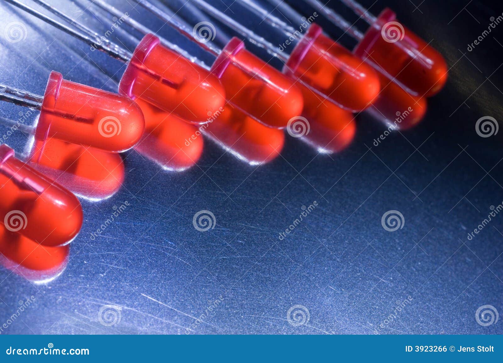 Red LED stock photo. Image of electronic, light, emission - 3923266