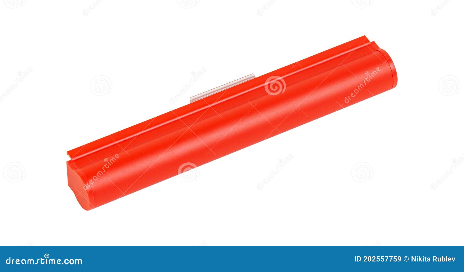 Red Led Decorative Light Bar on White Background Stock Image - Image of ...