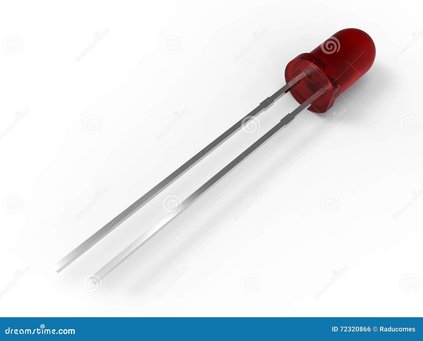 Red LED illustration stock illustration. Illustration of electrical ...