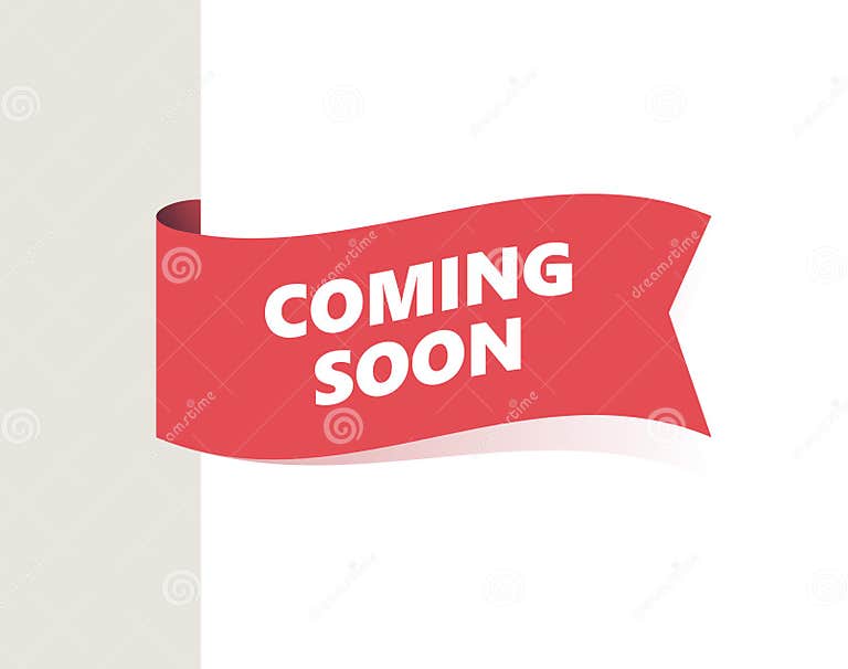 Red Left Tag, Waving Flag with Shadow Stock Vector - Illustration of ...