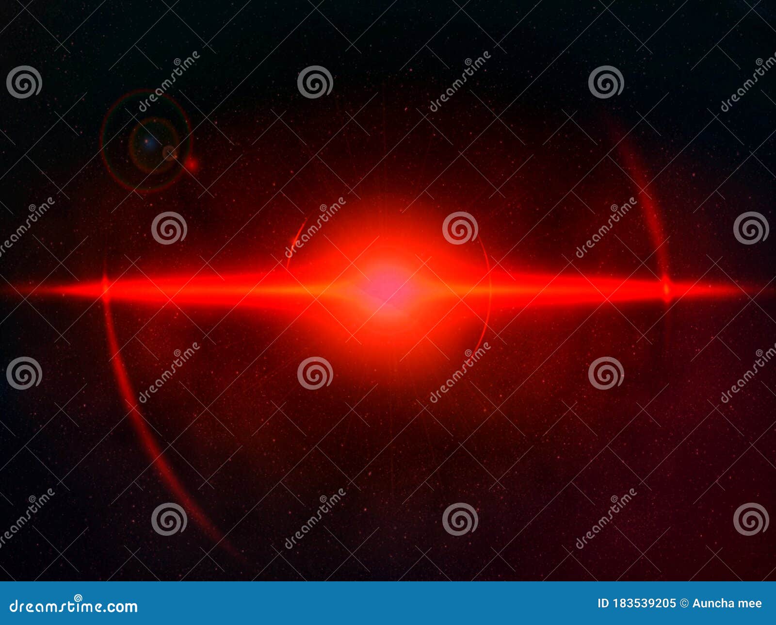Red Lens Flare on Dark Background. Stock Illustration - Illustration of ...