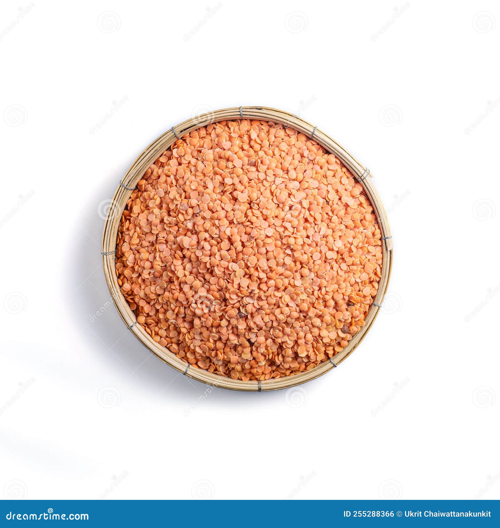Red Lentils Red Masoor, Masoor Dal. Red Lentils in Threshing Basket ...