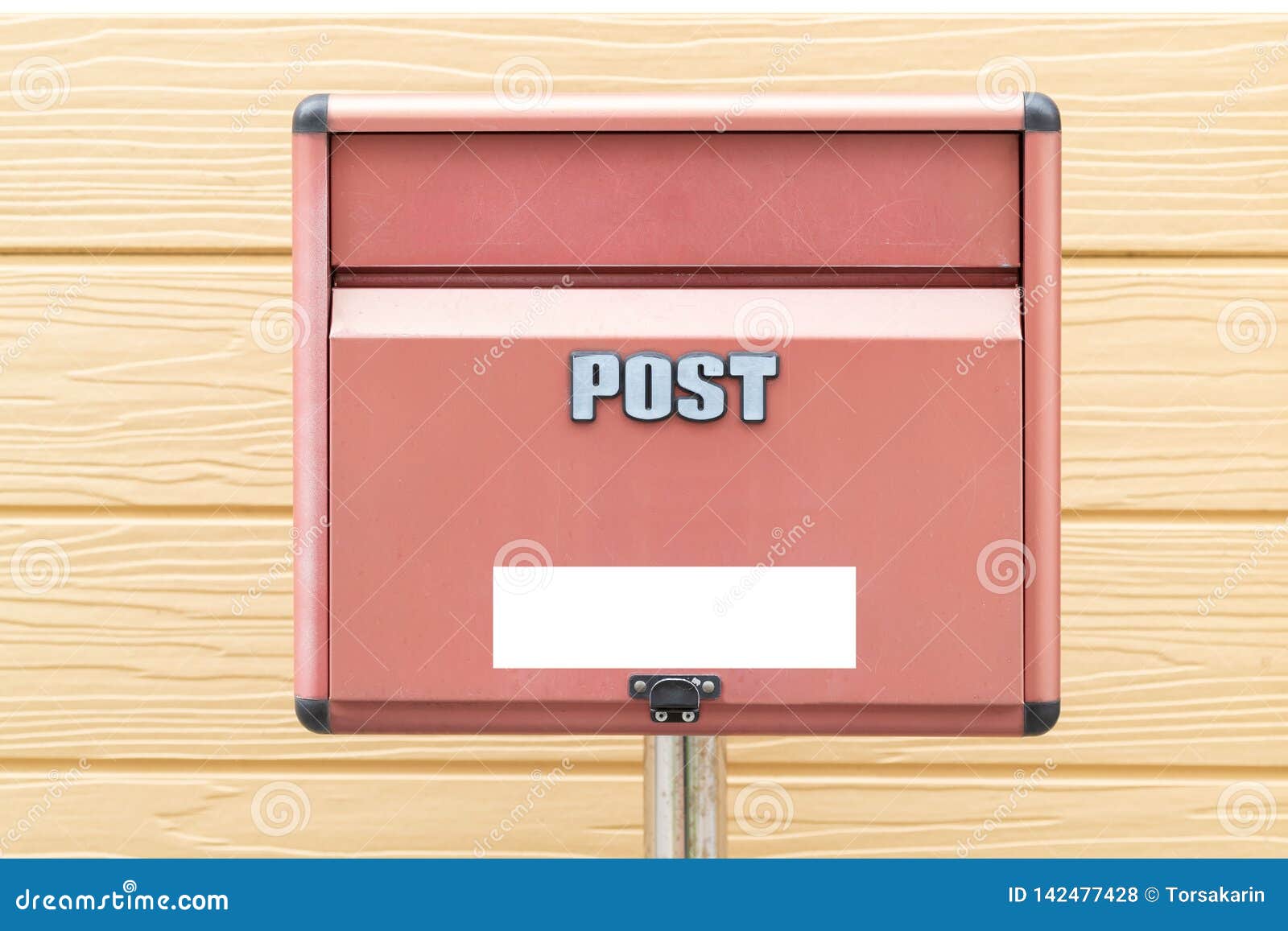 Red letter box stock illustration. Illustration of exterior - 142477428