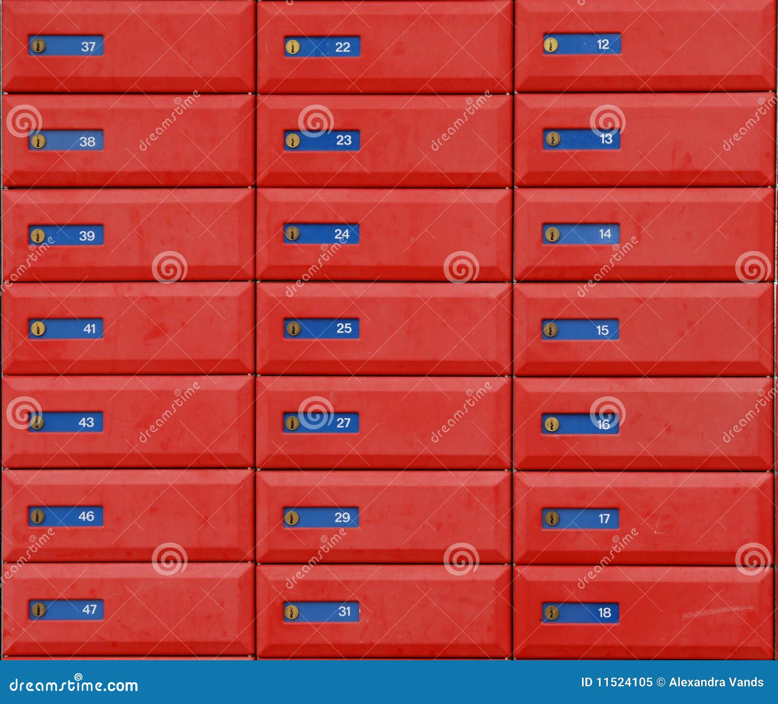 Red Letter Boxes Stock Image | CartoonDealer.com #11524105