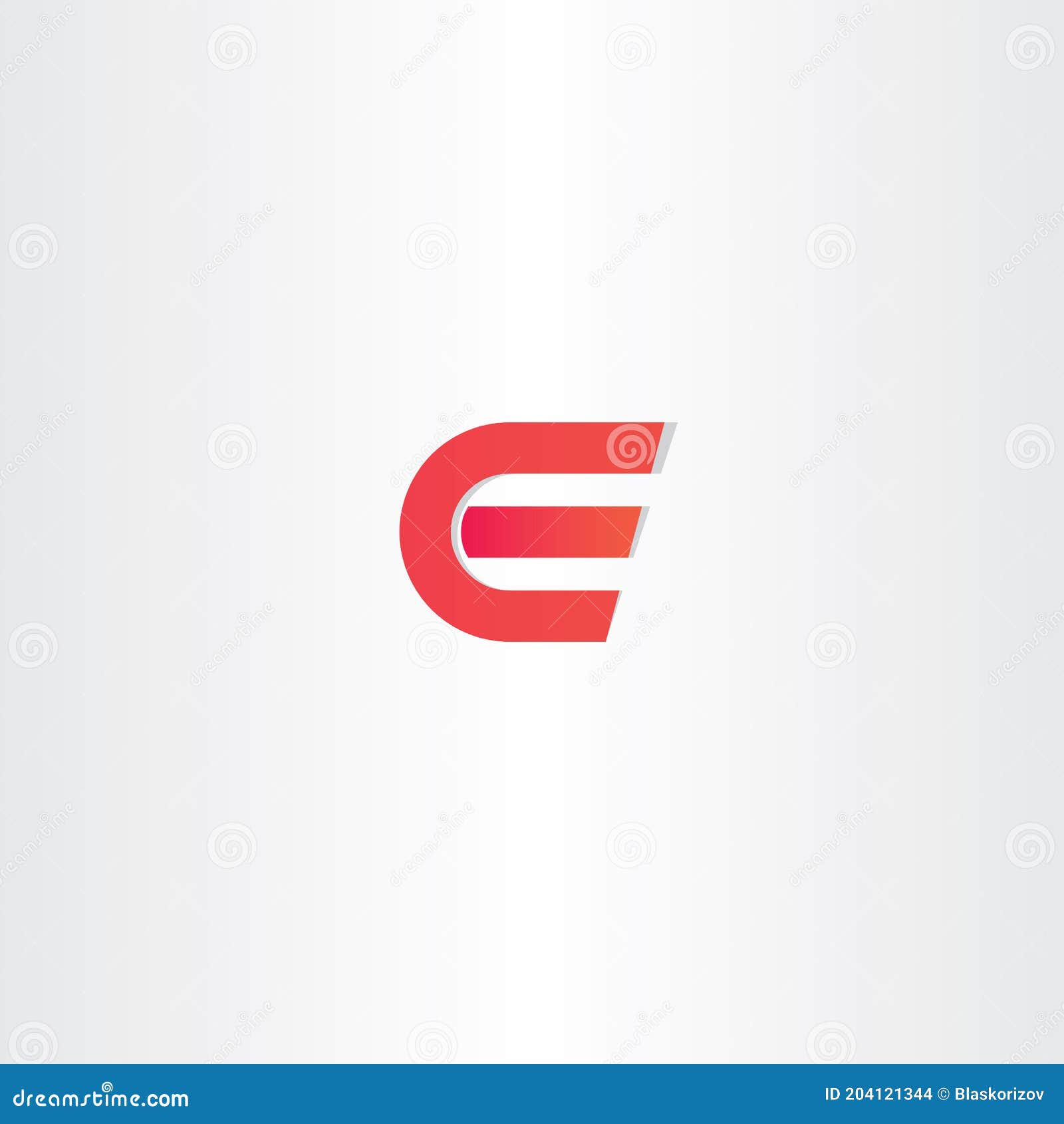 Red Letter E Logotype Symbol Vector Icon Stock Vector - Illustration of ...