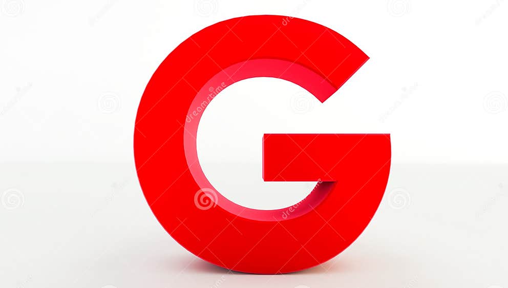 Red Letter G. Red Letter Collection G Stock Illustration - Illustration ...