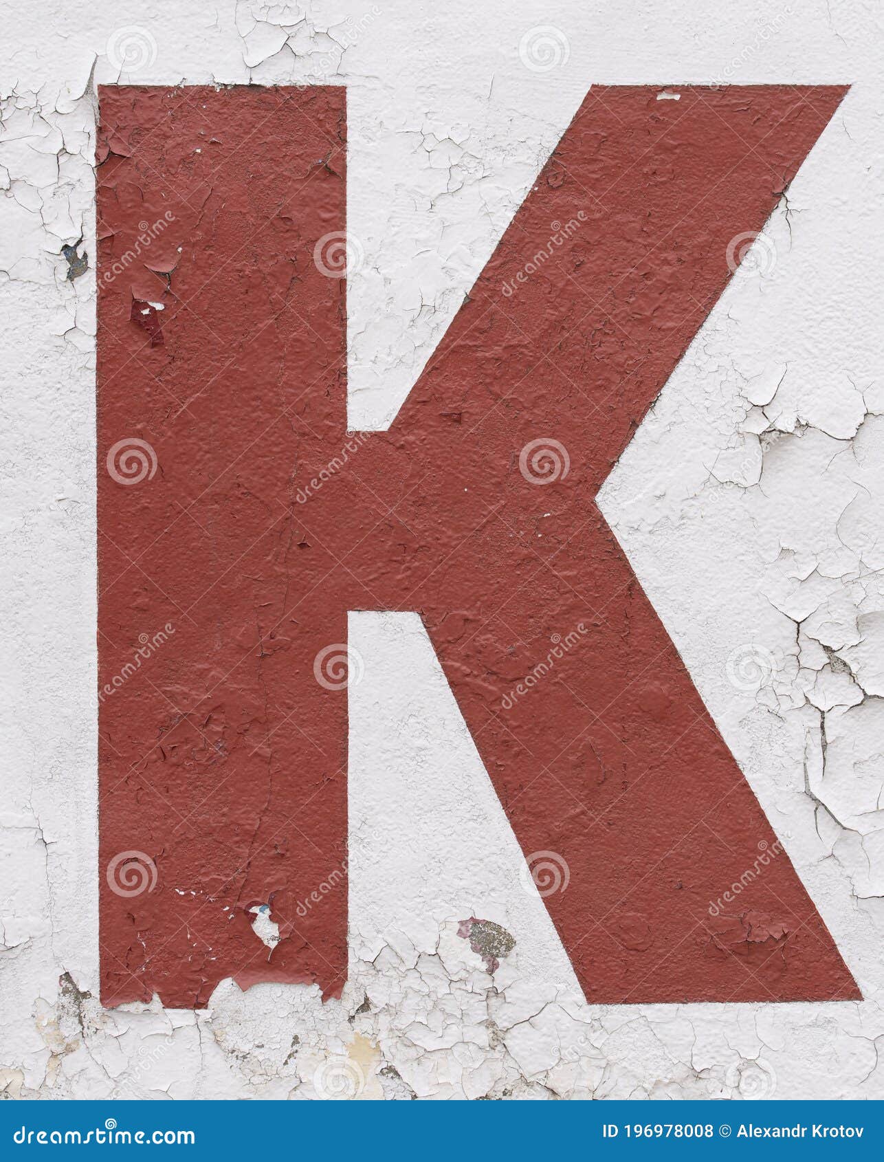 Red Letter K on a White Background Stock Photo - Image of colorful ...