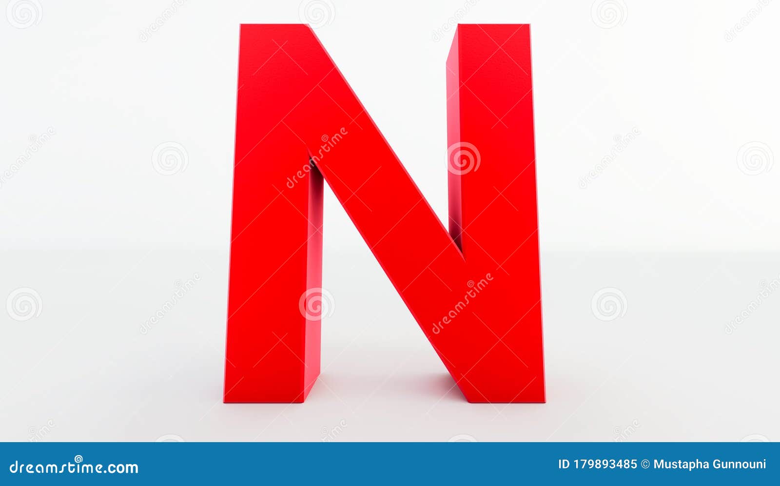Red Letter N. Red Letter Collection N Stock Illustration - Illustration ...