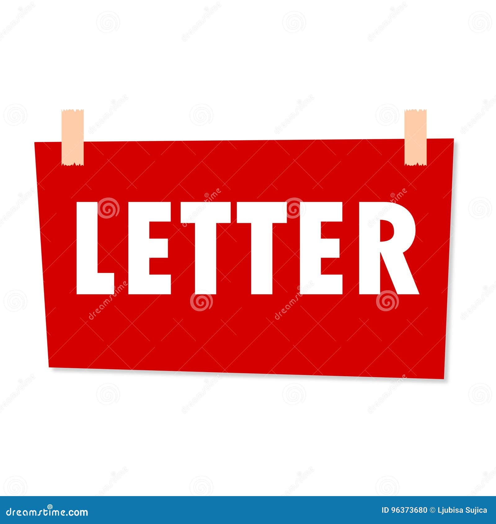 Red Letter Sign - Illustration Stock Vector - Illustration of label ...