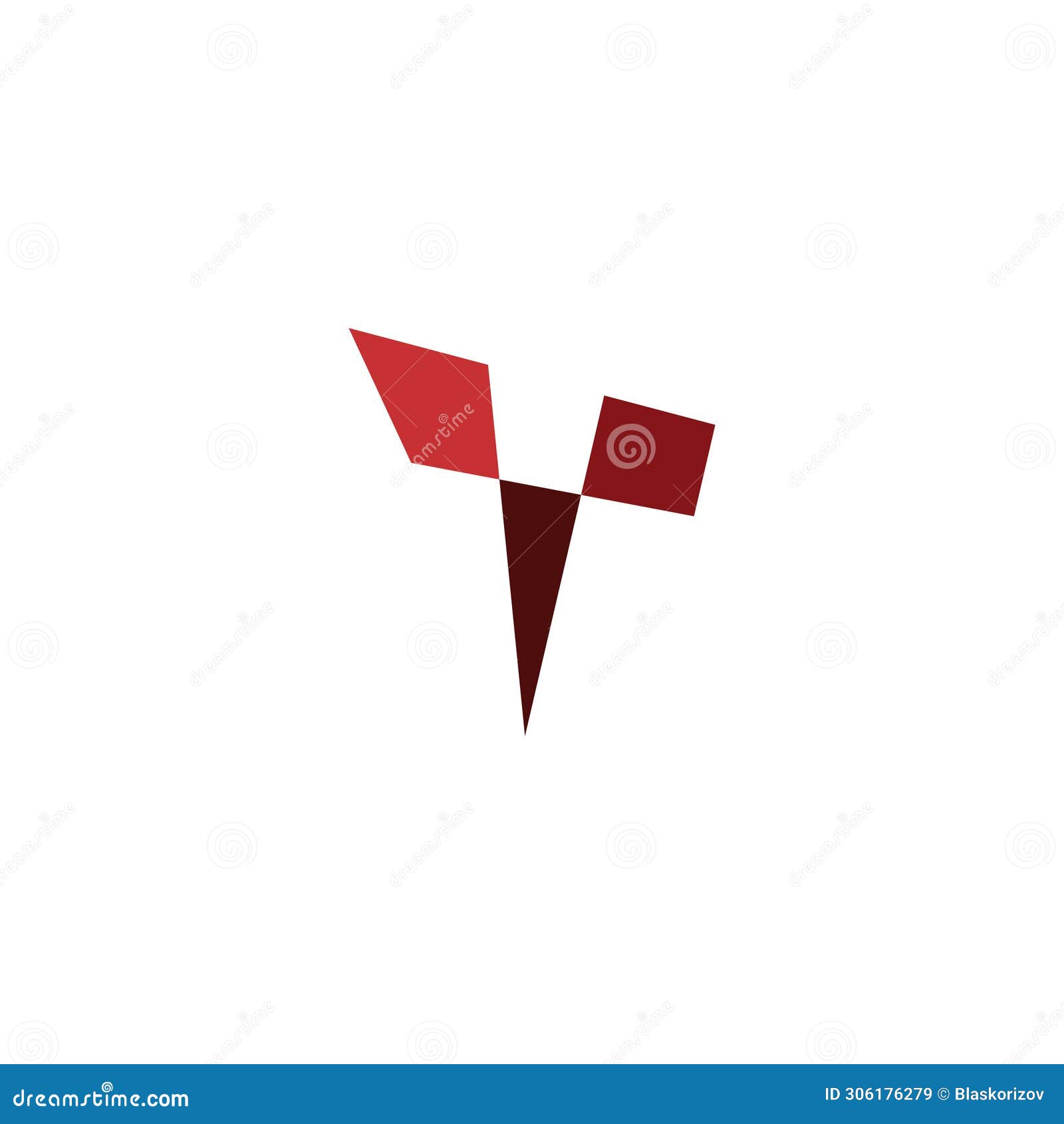 Red Letter T Icon Vector Logo Symbol Stock Vector - Illustration of ...
