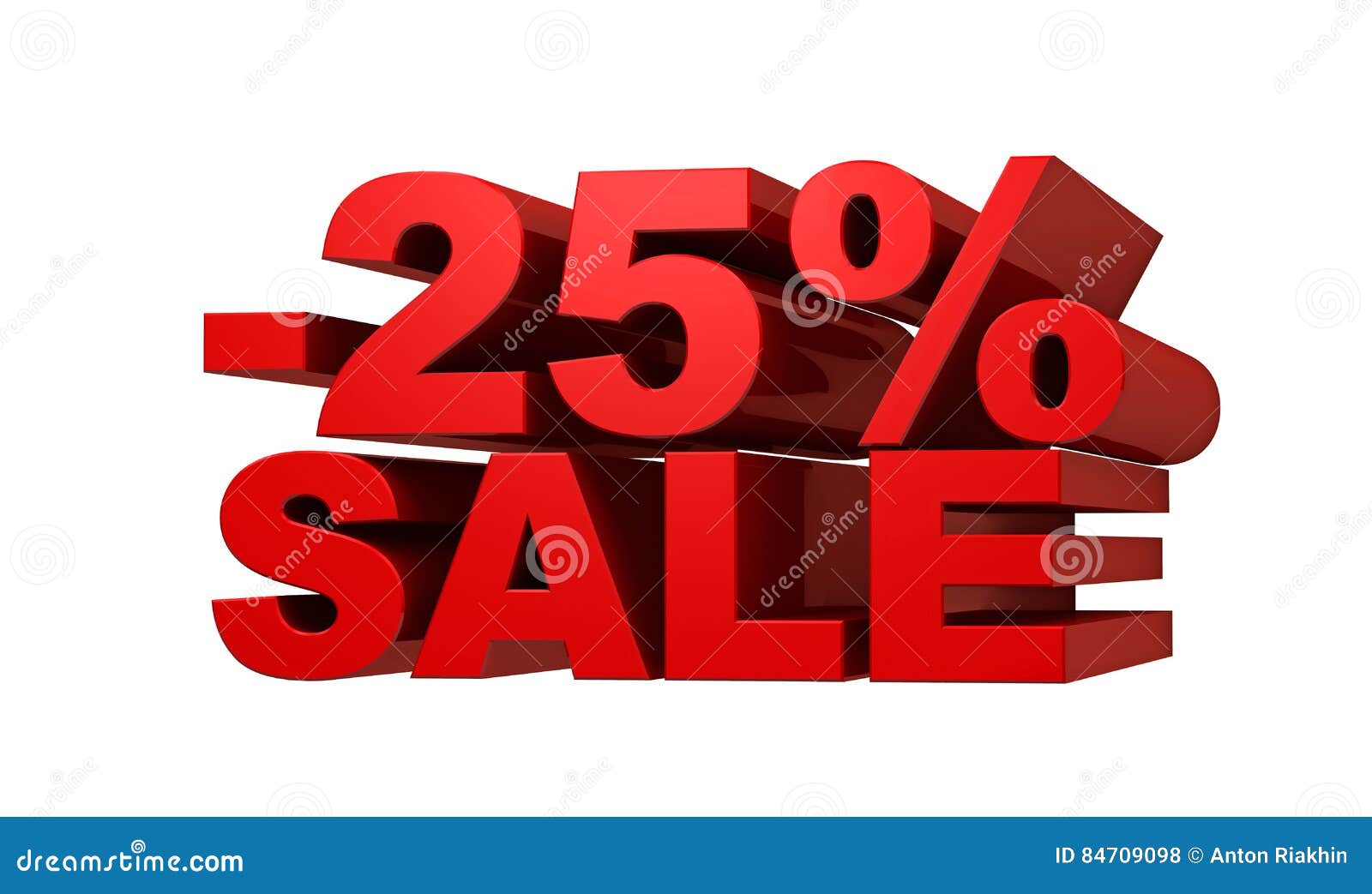 Red Letters -25 SALE, 3d Illustration Stock Illustration - Illustration ...
