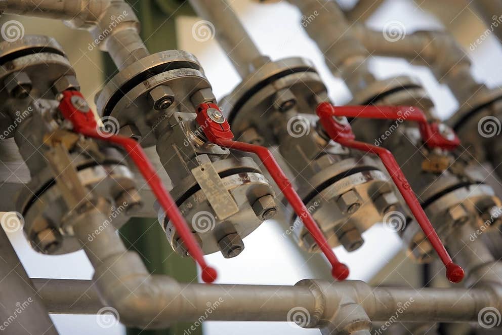 Red levers stock image. Image of lever, metal, pull, horizontal - 15172745
