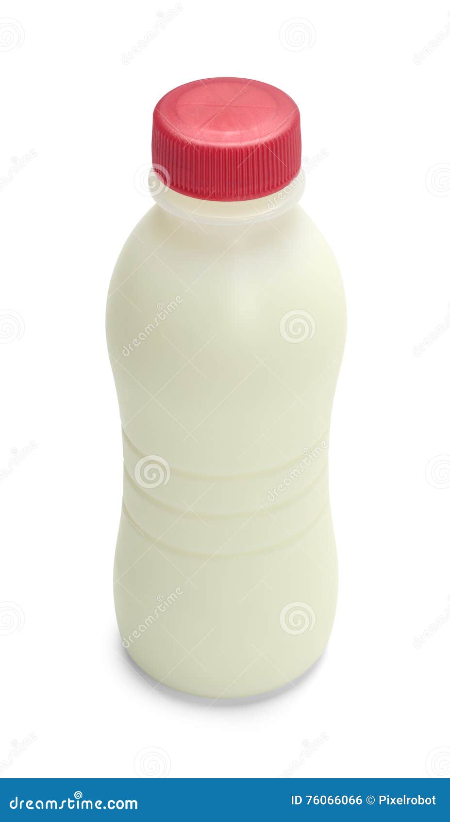 Red Lid Milk Bottle stock photo. Image of milk, lifestyle - 76066066