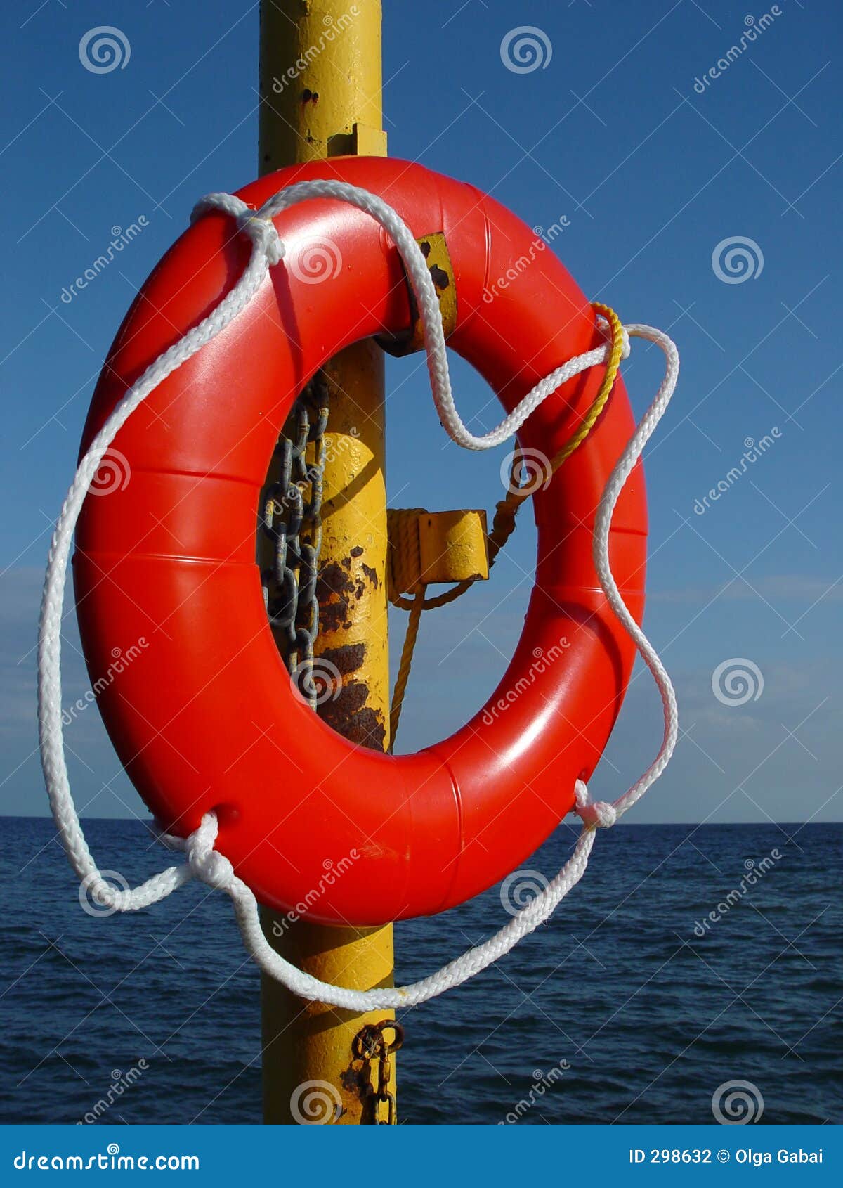 Red life-buoy stock photo. Image of canada, sunlight, summer - 298632