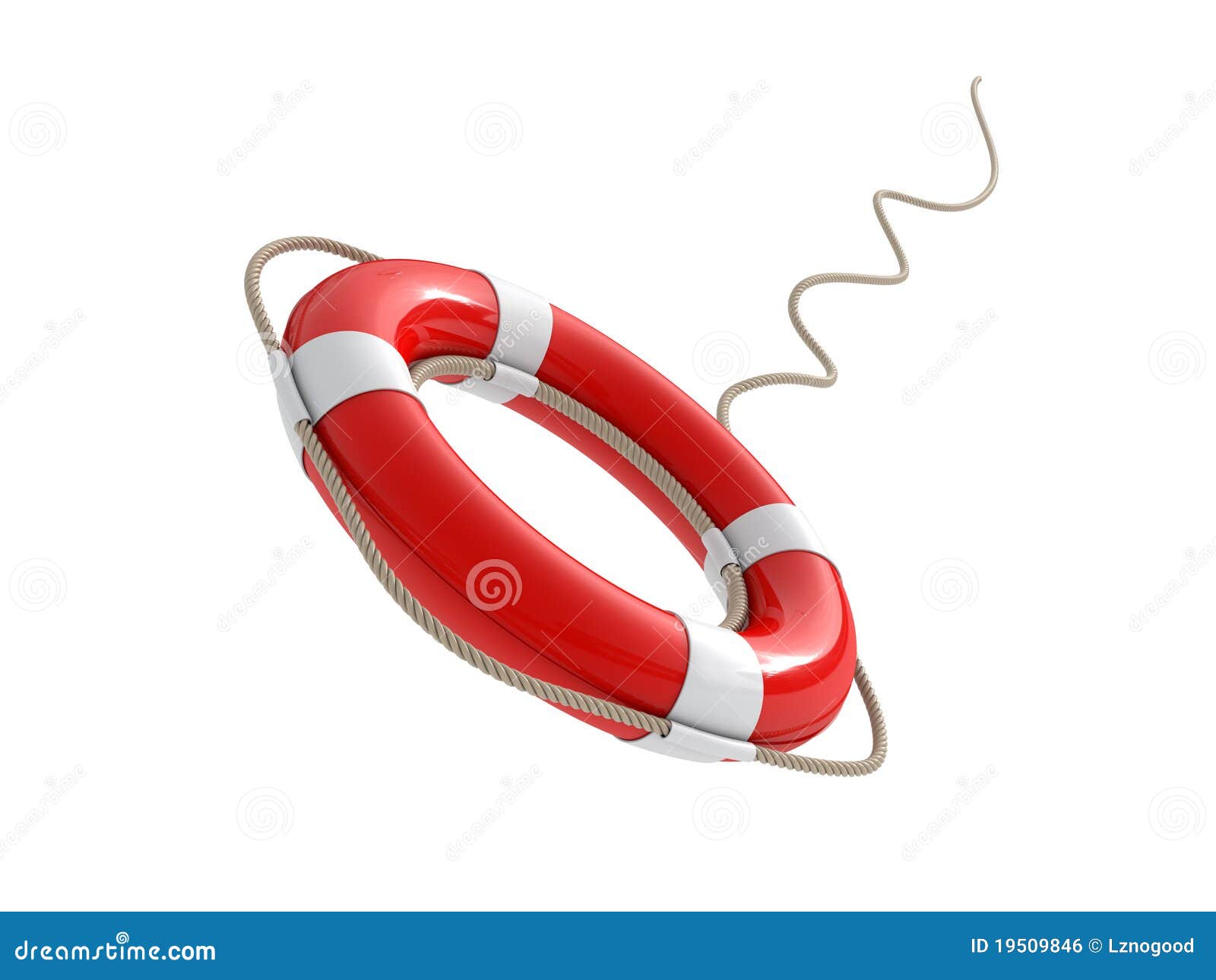 Red lifebelt 3d stock illustration. Illustration of isolated - 19509846