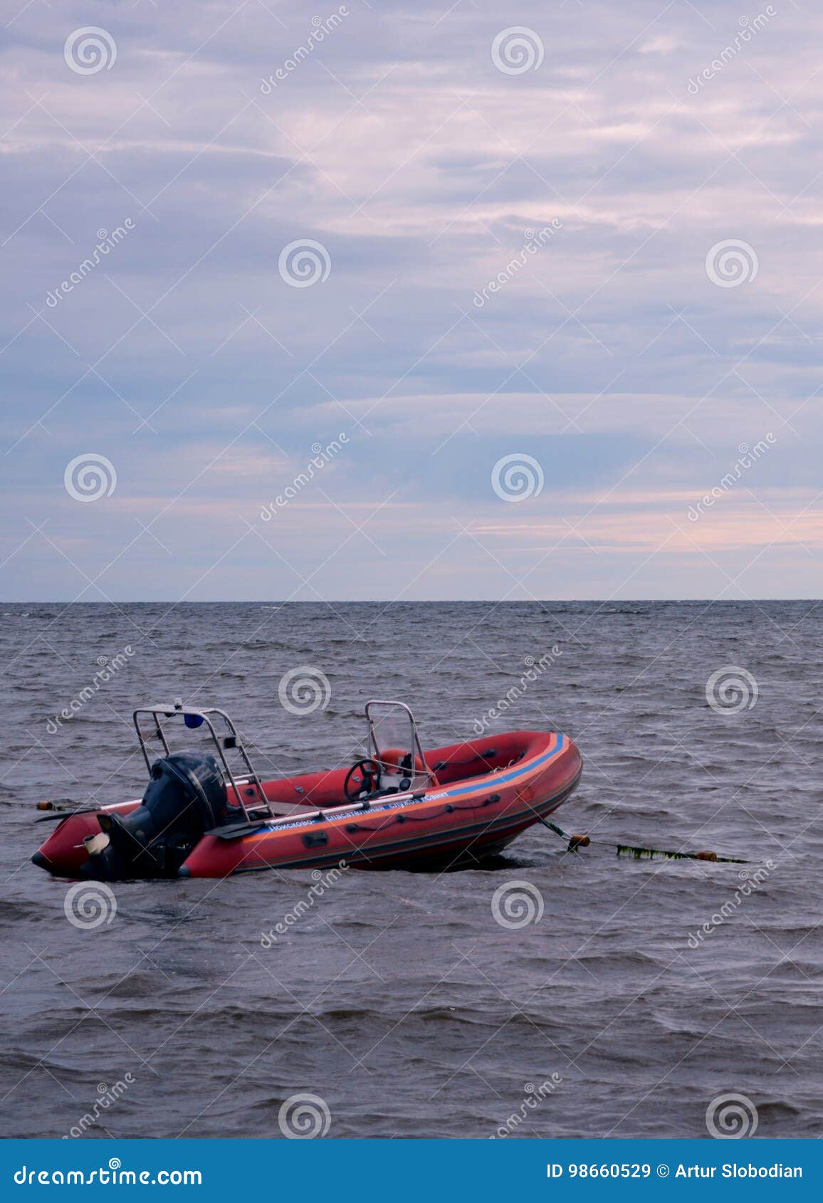 Red lifeboat in water Ð¾ editorial stock image. Image of sand - 98660529