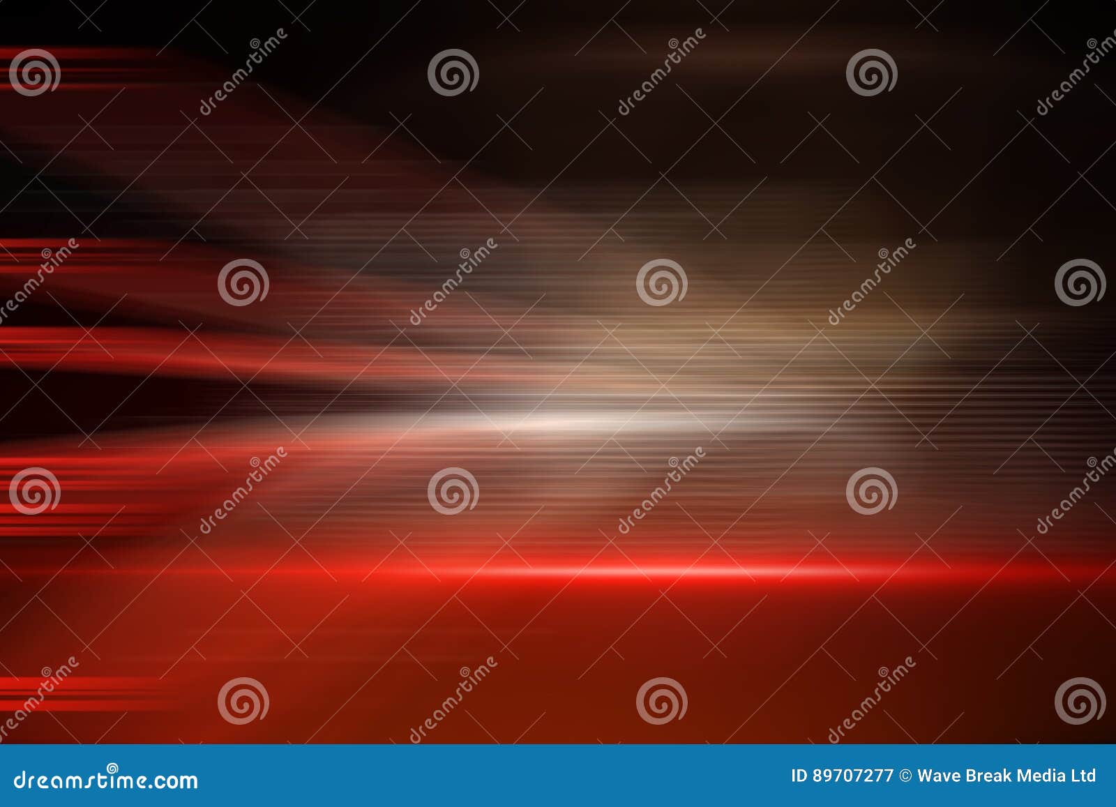 Red Light Beams with Skyscrapers Stock Illustration - Illustration of ...