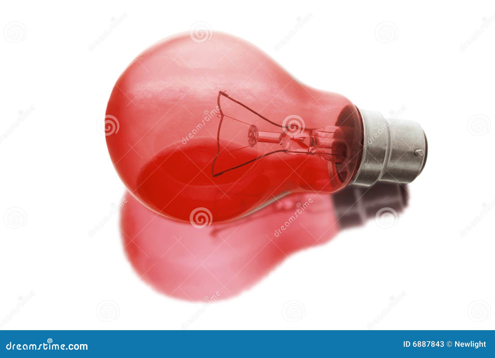Red Light Bulb stock image. Image of science, electricity - 6887843