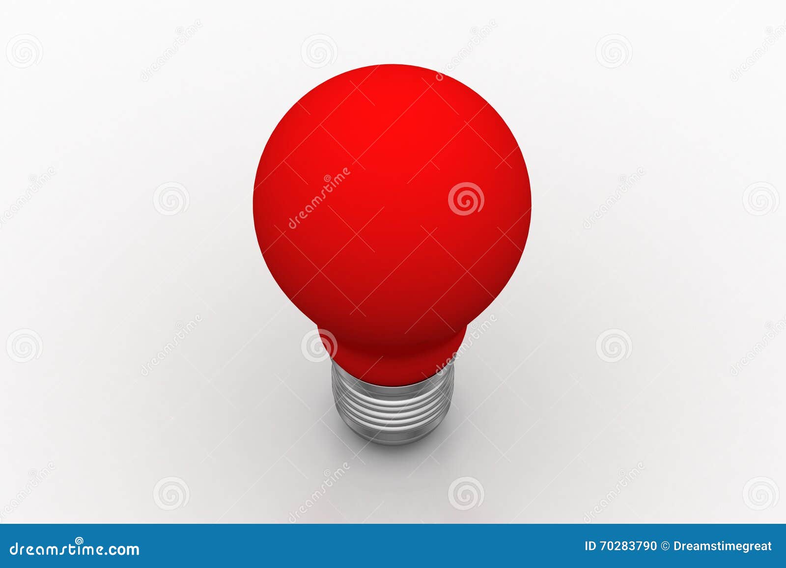 Red light bulb stock illustration. Illustration of electricity - 70283790