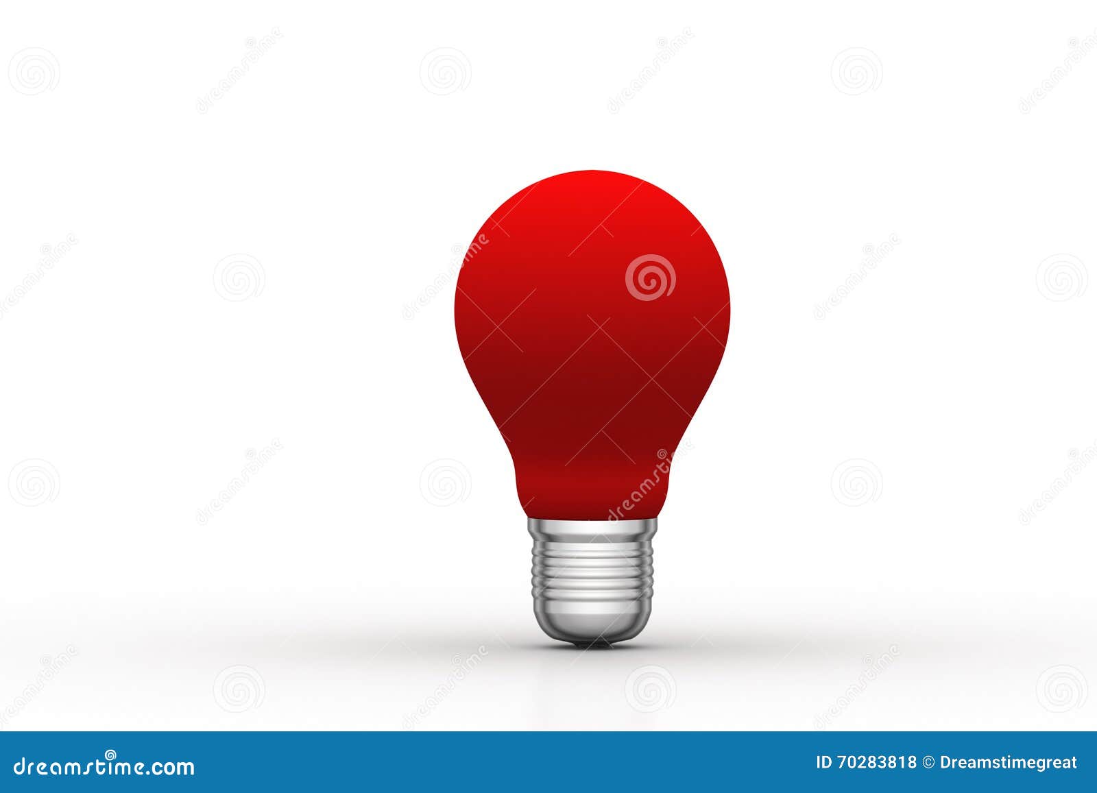 Red light bulb stock illustration. Illustration of background - 70283818